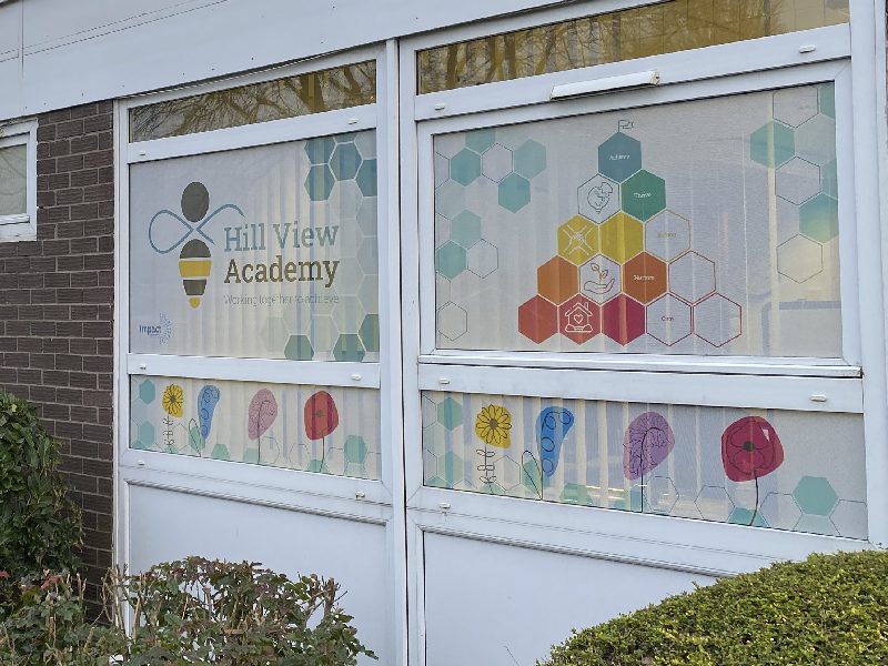 Bee Logo Design Hill View Academy at Print Bureau