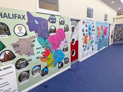 Dean Field World Map Wallpaper - Print Bureau