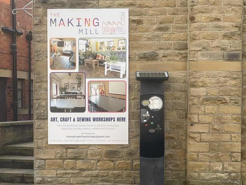 The Making Mill Logo and Signage