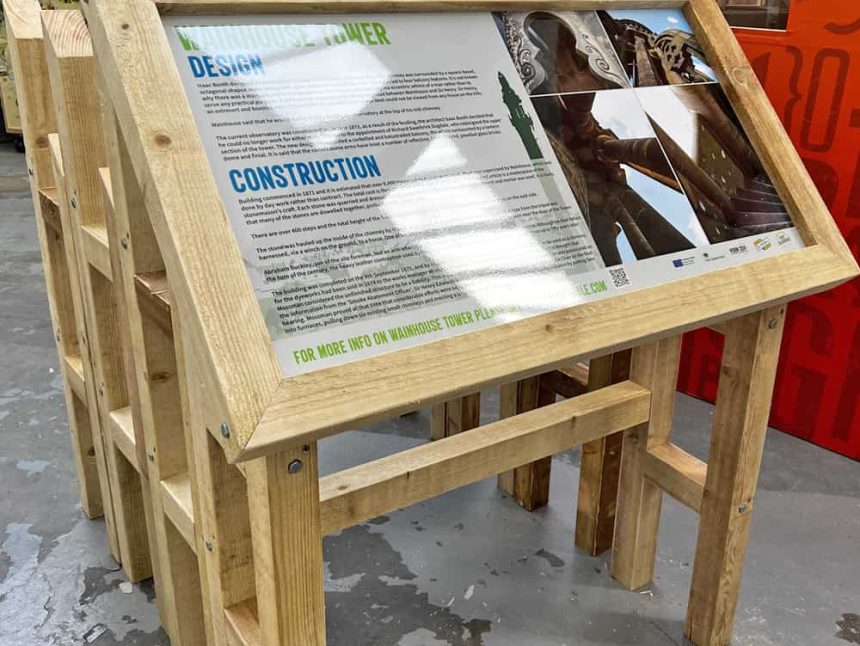 Wanehouse Tower Bespoke Interpretation Boards